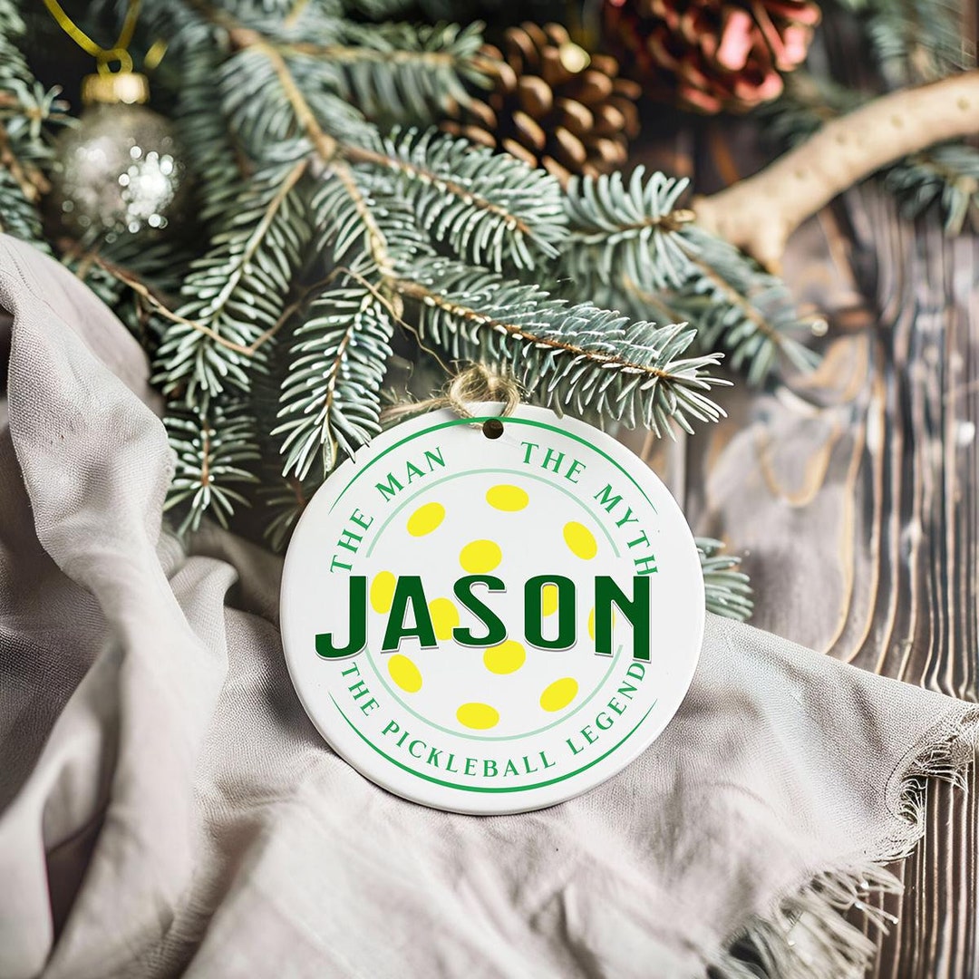 Pickleball Ornament, Pickleball Legend, Personalized Christmas Decor ...