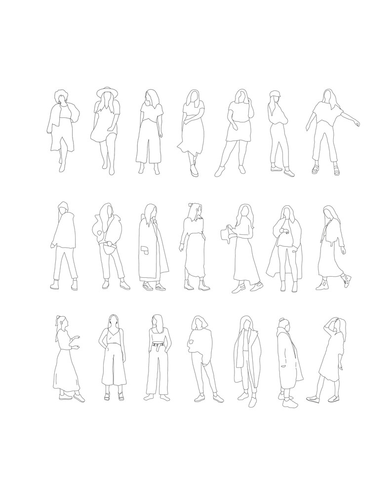 Flat Vector People / Digital Illustration - Etsy