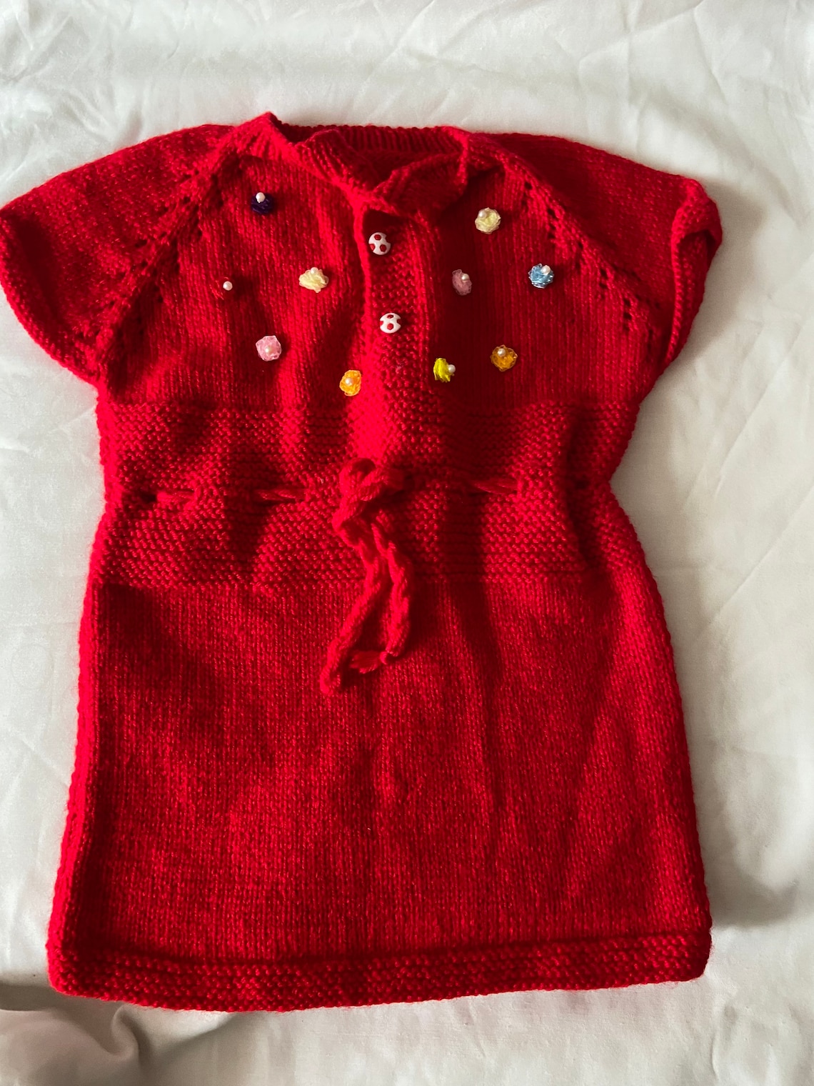 Hand Knitted Dresses / 2 Colours - Etsy UK