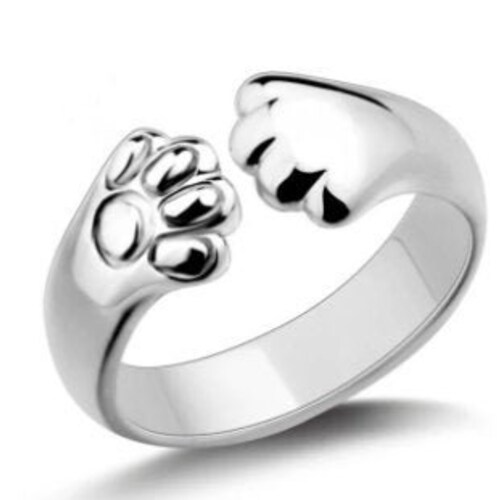 Vintage Cute Cat Rings 925 Sterling Silver Ring Women Girl - Etsy