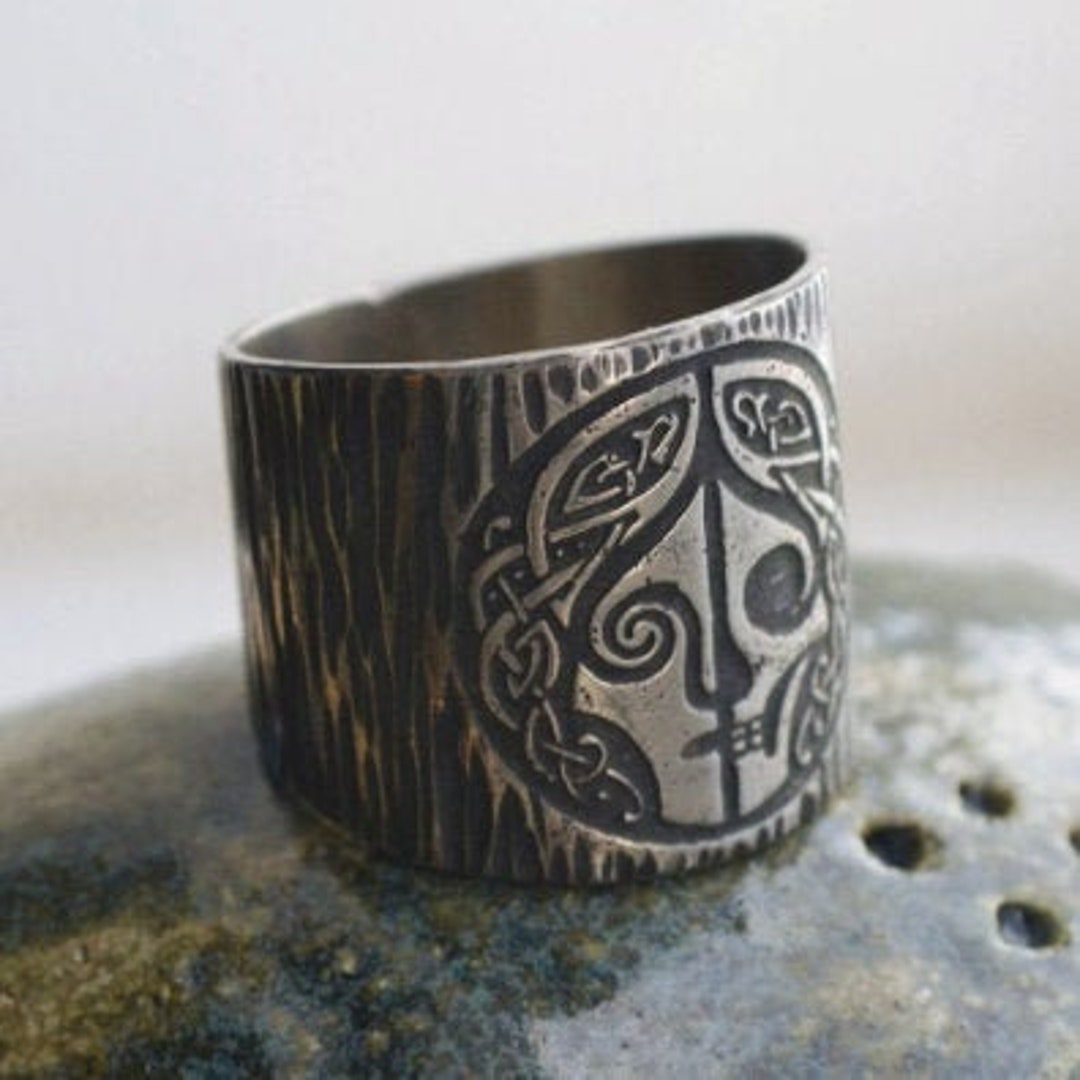 Norse Mythology Goddes Hel Ring Viking Hela Runes Stainless - Etsy