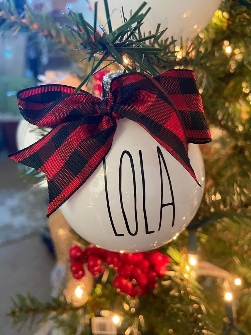 Custom Personalized Farmhouse Christmas Ornaments - Etsy