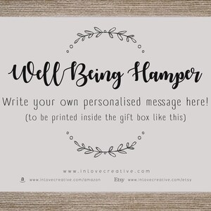 Personalised Wellbeing Gift Hamper: Vegan Spa Health Wellness Treat Box ...