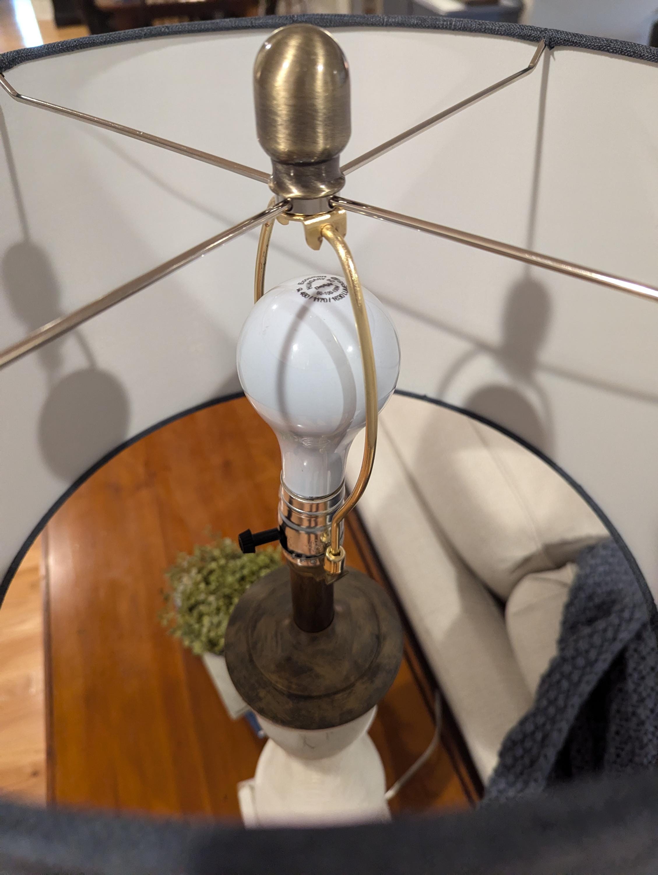 Baluster Lamp, Architectural Salvage, Chippy White, Lamp, Vintage ...