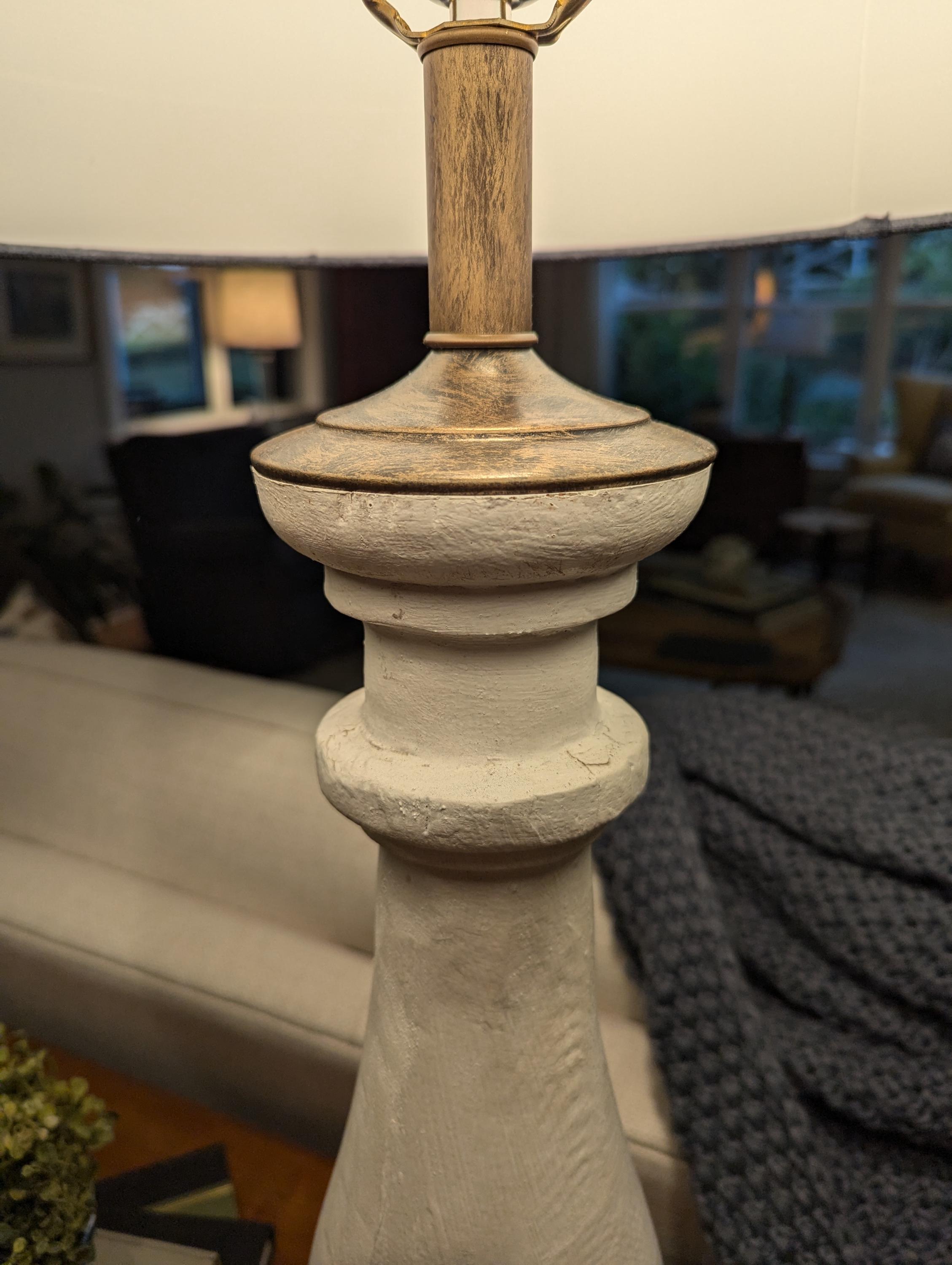 Baluster Lamp, Architectural Salvage, Chippy White, Lamp, Vintage ...