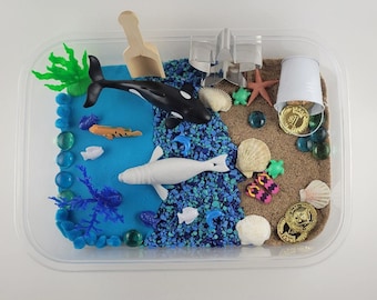 Ocean Kinetic Sand Bin - Etsy