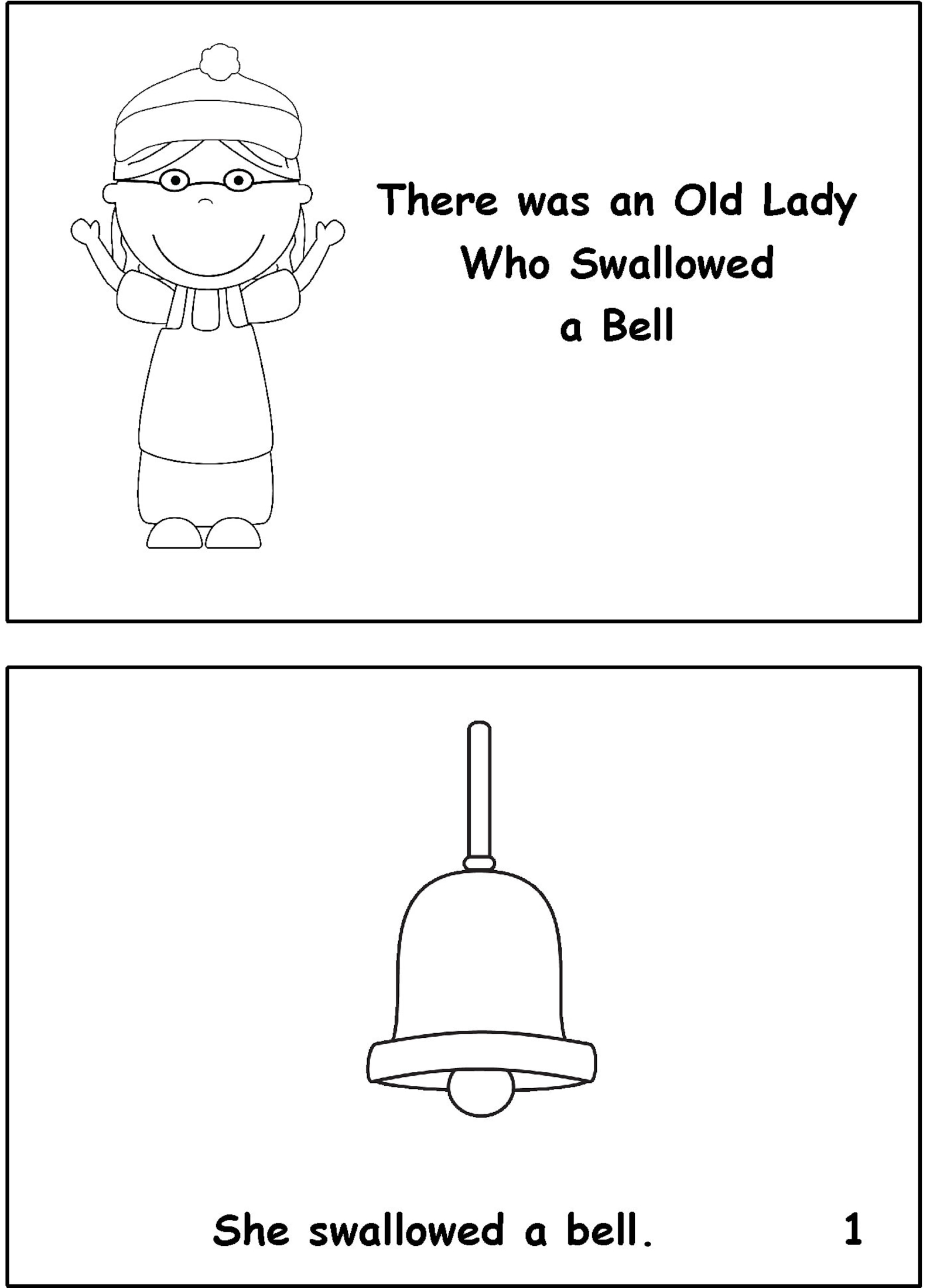 There Was an Old Lady Who Swallowed a Bell Christmas Thematic | Etsy