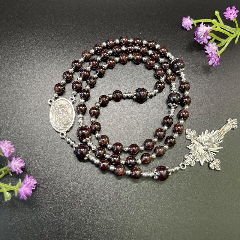 Garnet Rosary Beads - Etsy