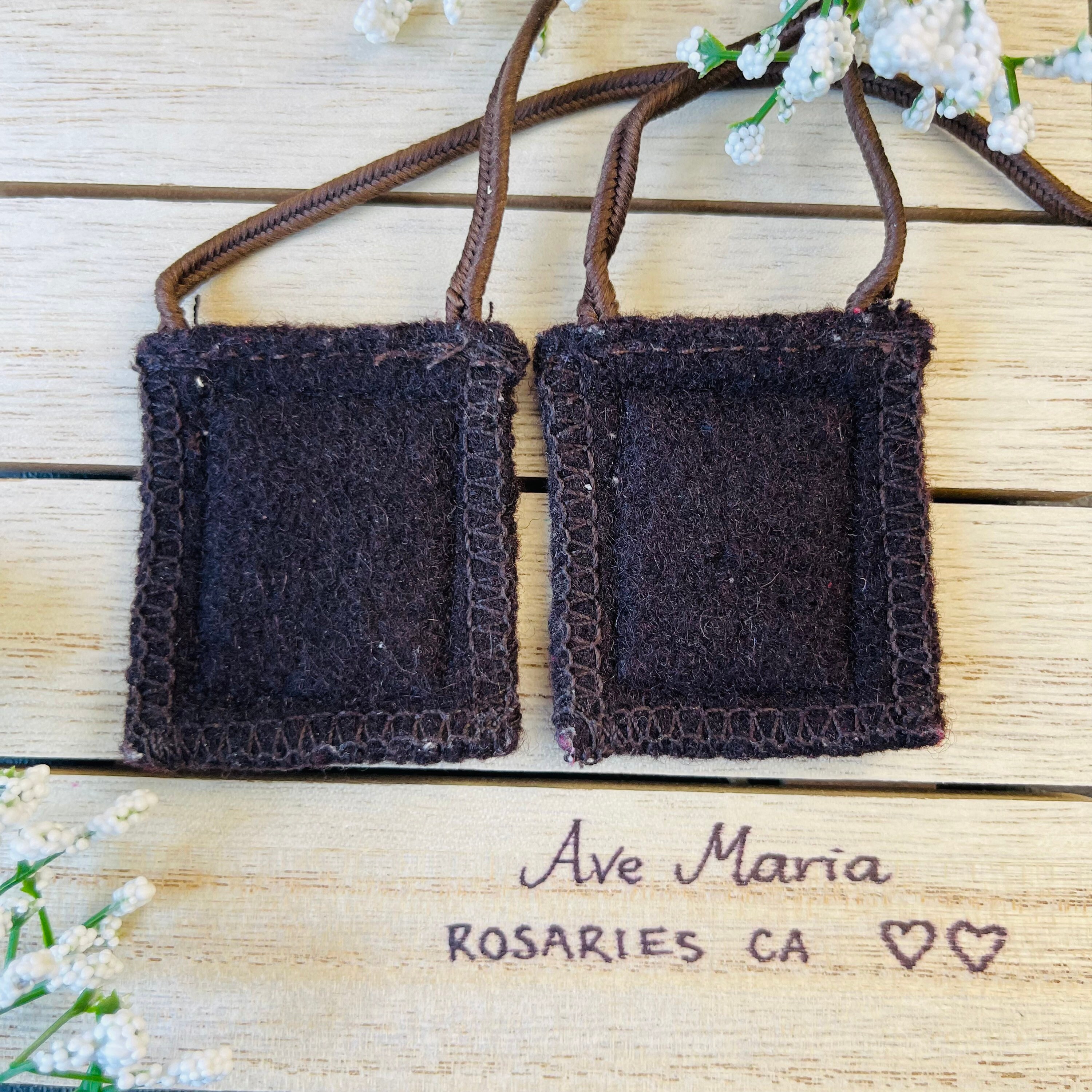 Brown Scapular of Our Lady of Mount Carmel - Etsy