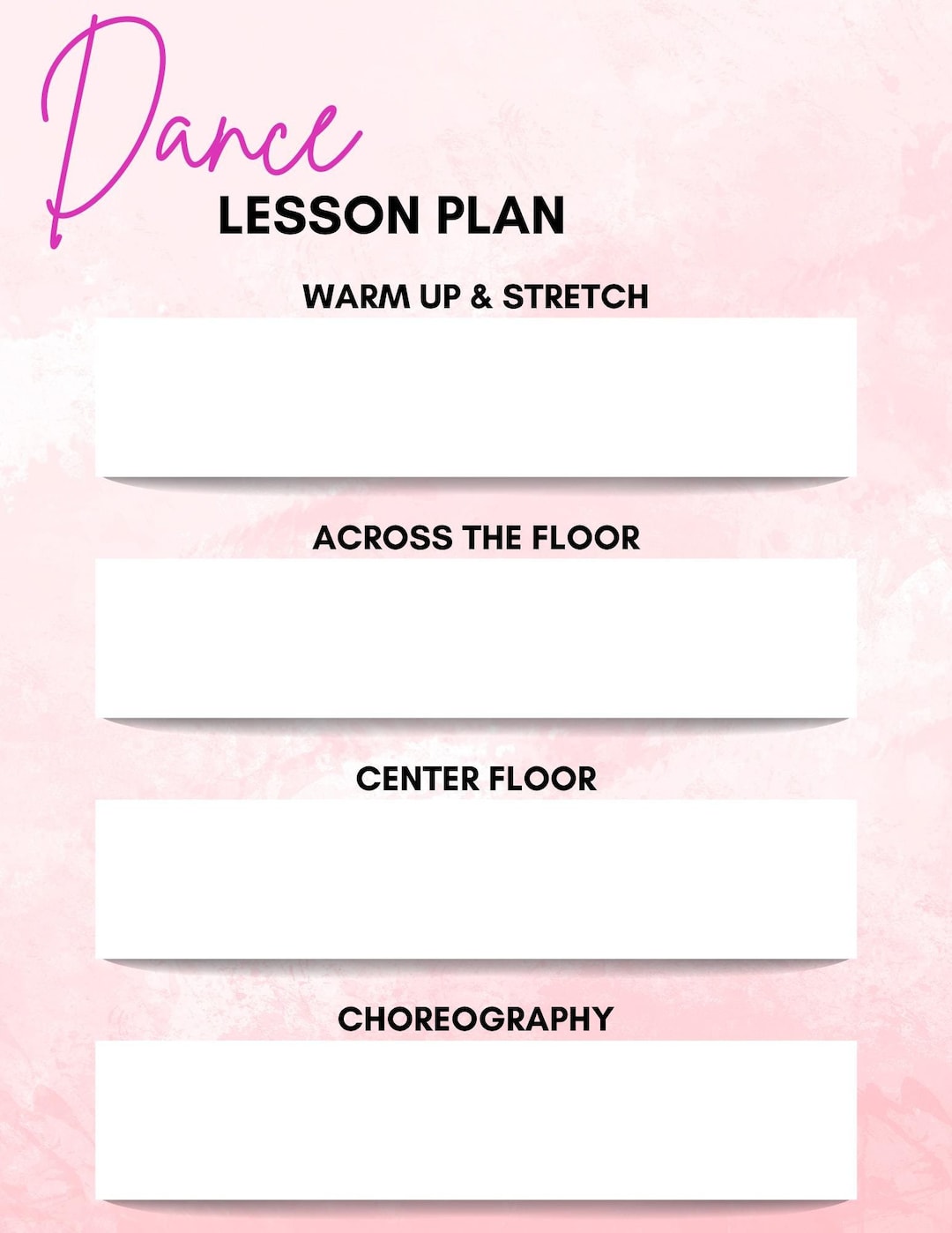 Dance Teacher Planner Templates | Lesson Plans & Formations | Digital ...