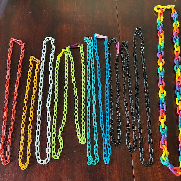 Plastic Charm Necklace - Etsy
