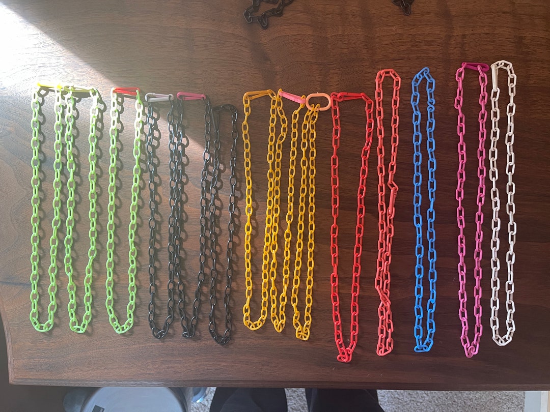1980's Kid Plastic Charm Necklace Chains Multi - Etsy
