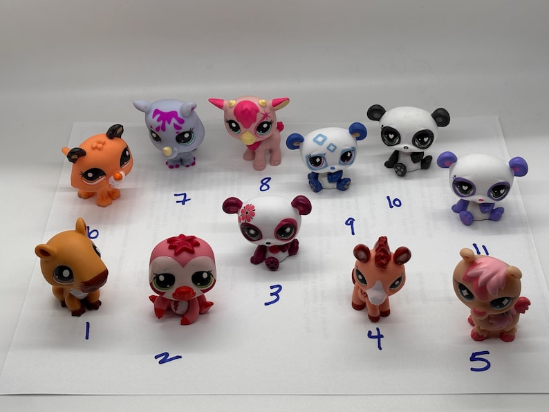 Littlest Pet Shop Figures – Choose Your Pet – Panda, Capybara, Deer ...
