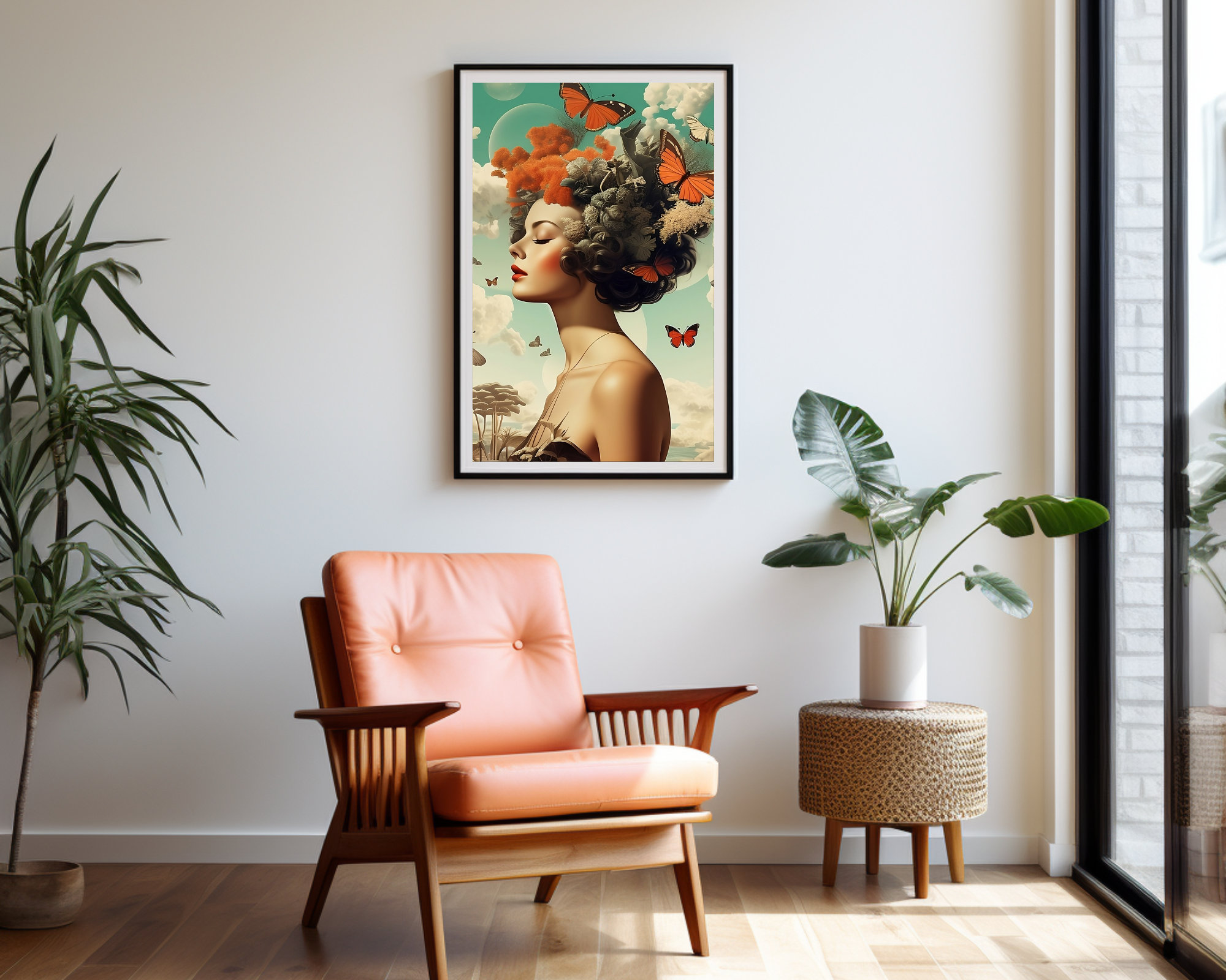 Persephone Goddess Portrait Vintage Digital Illustration, Collage Art ...