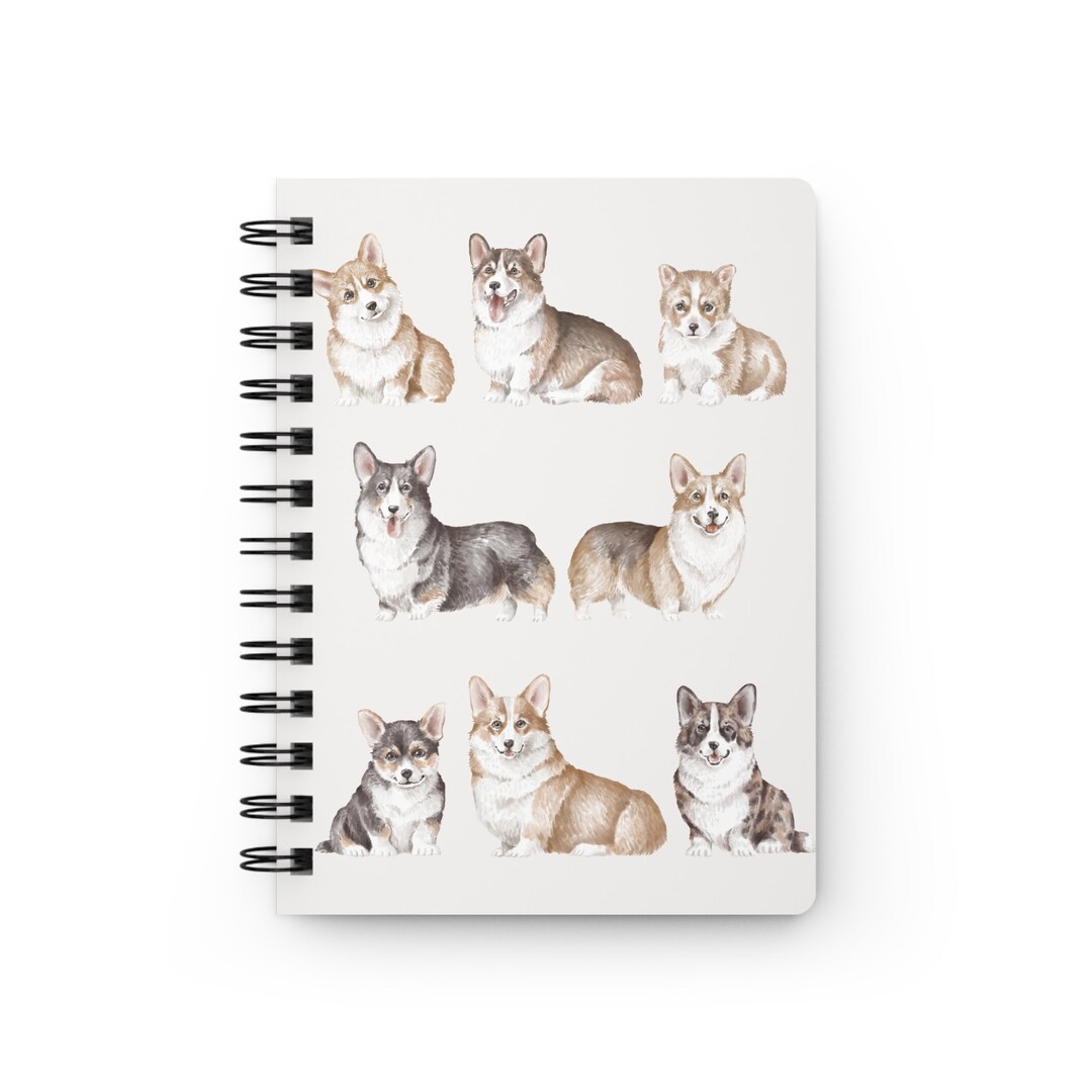Corgi Spiral Bound Journal - Etsy
