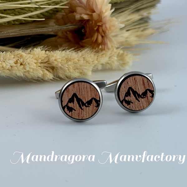 Wooden Cufflinks - Etsy