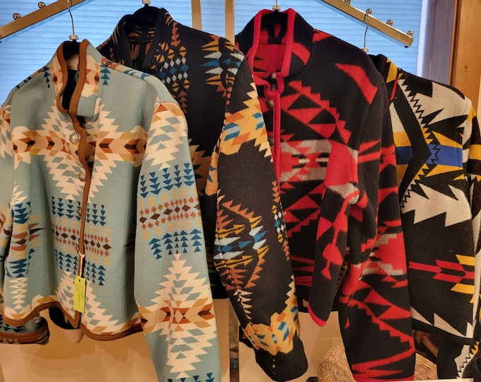 Reversible Jacket Crafted From Rare Pendleton Indian Blankets (pine ...