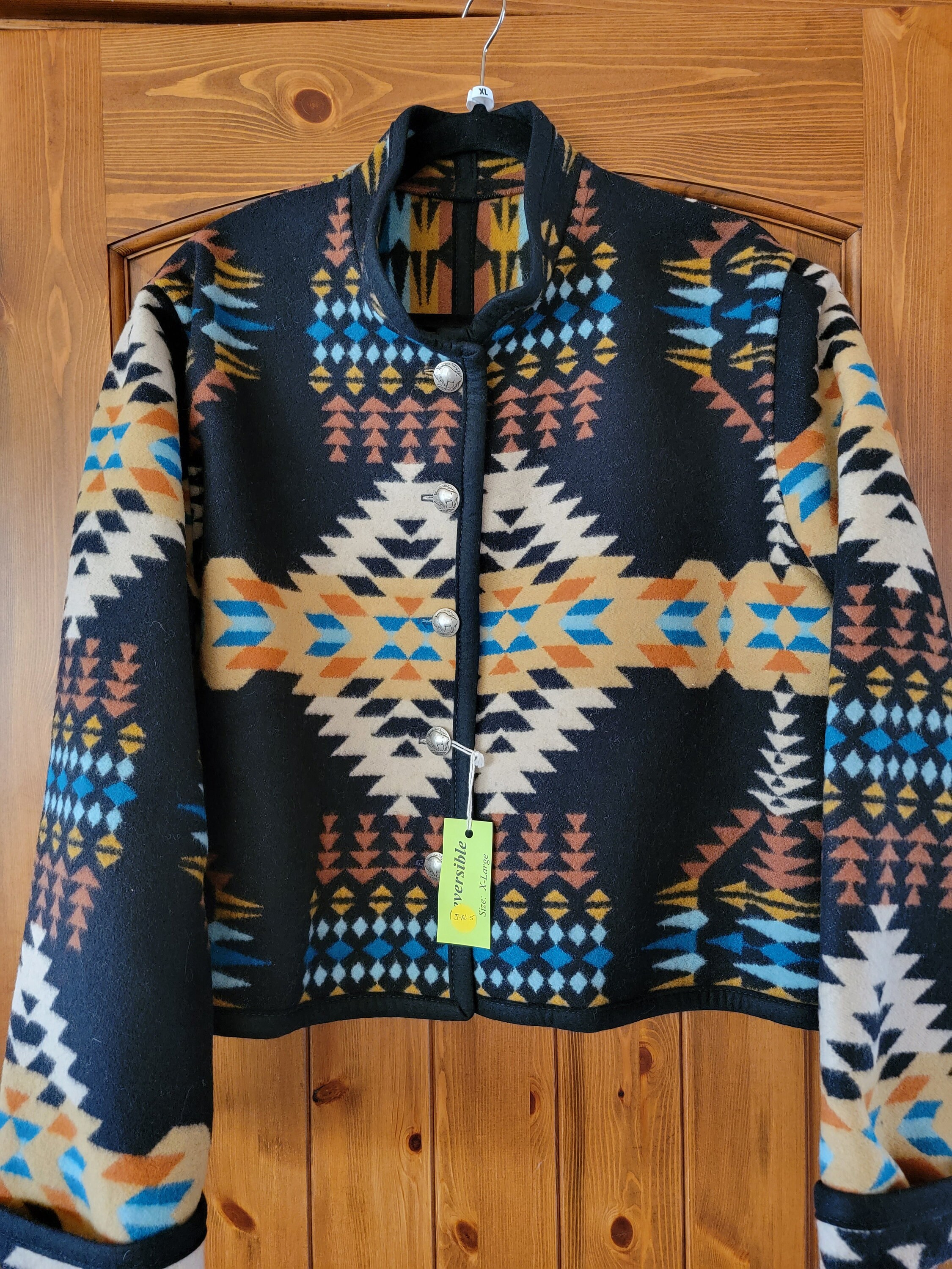 Reversible Jacket Crafted From Rare Pendleton Indian Blankets pine ...