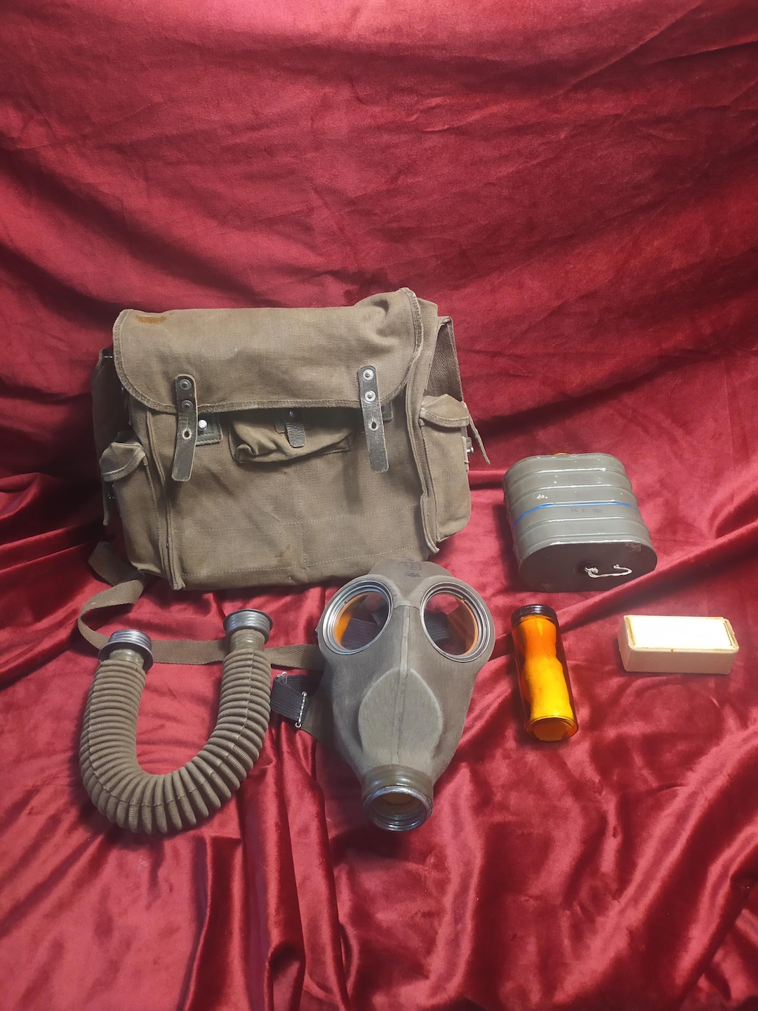 Finnish GAS MASK Unused SA M30 M/30 Military Finnish Army Shoulder Bag ...
