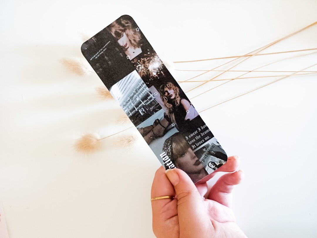 Taylor Reputation Aesthetic Bookmark Black Swiftie Bookmark - Etsy ...