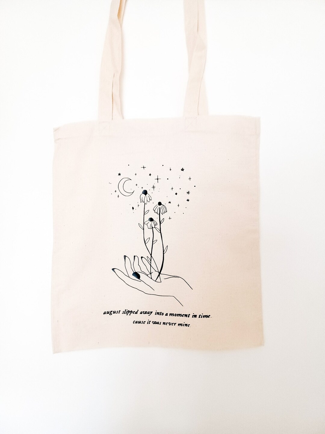 Folklore august Inspired Tote Bag Taylor Swift Inspired Flower Boho Eco ...