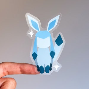 Glaceon Sticker Eevee Evolution Pokemon, Eeveelutions Ice Type Cute ...