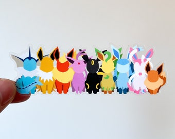 Anime Poke Cute Custom Made Vinyl Waterproof Sticker Sheets of All the ...