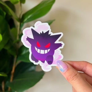 Gengar Sticker Pokemon Decals, Ghost Type, Poison Type, Haunter Gastly ...