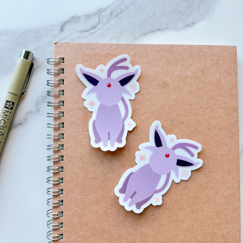 Espeon Sticker | Eeveelution Decal, Eevee Evolution, Psychic Type ...