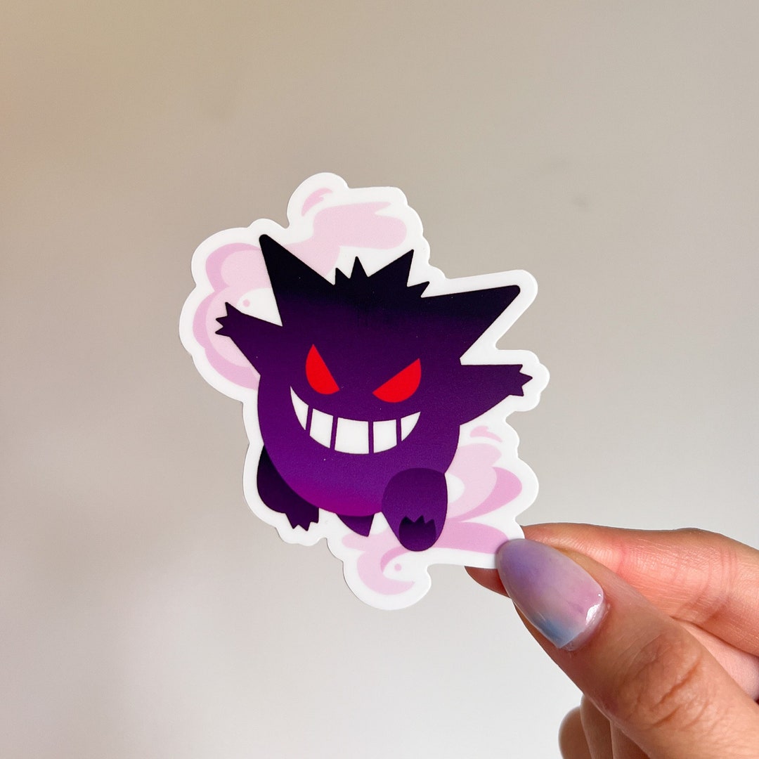Gengar Sticker Pokemon Decals, Ghost Type, Poison Type, Haunter Gastly ...