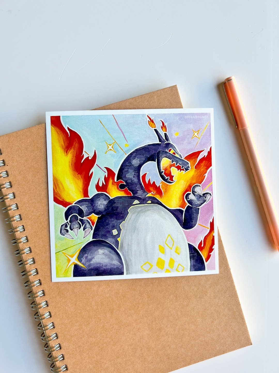 Shiny Charizard Art Print Charizard VMAX Shining Fates: Shiny Vault ...