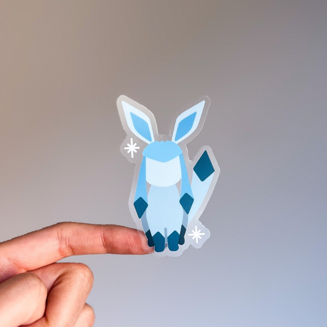Glaceon Sticker Eevee Evolution Pokemon, Eeveelutions Ice Type Cute ...