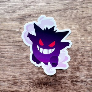 Gengar Sticker Pokemon Decals, Ghost Type, Poison Type, Haunter Gastly ...