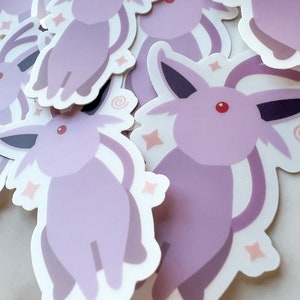 Espeon Sticker Eevee Evolution Pokemon, Eeveelutions Psychic Type Cute ...
