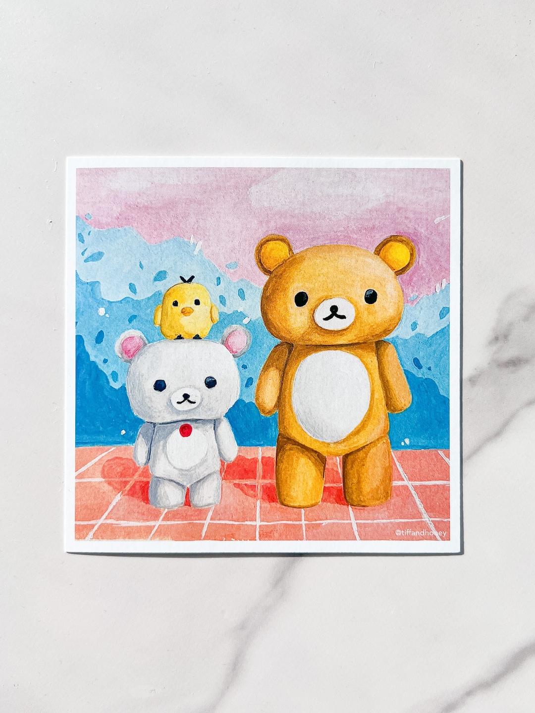 Rilakkuma Art Print | Korilakkuma Kiiroitori | Cute Rilakkuma and Kaoru ...