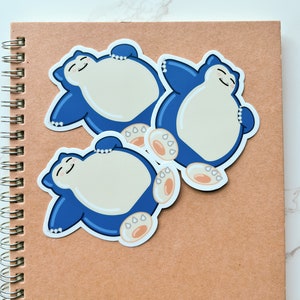 Snorlax Sticker Pokemon Sticker, Pokemon Sleep, Sleepy Lazy Snorlax ...