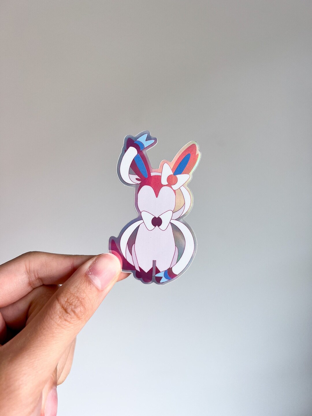 Sylveon Sticker Holographic Eeveelution Decal, Eevee Evolutions, Fairy ...