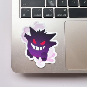Gengar Sticker Pokemon Decals, Ghost Type, Poison Type, Haunter Gastly ...