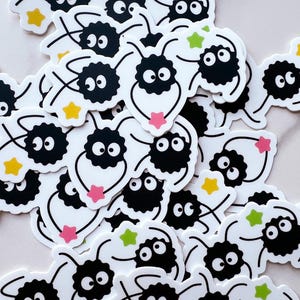 Soot Sprite Sticker | Cute Anime Decal | Soot Gremlins, Kawaii Magical ...