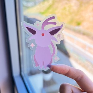 Espeon Sticker Eevee Evolution Pokemon, Eeveelutions Psychic Type Cute ...