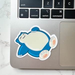 Snorlax Sticker Pokemon Sticker, Pokemon Sleep, Sleepy Lazy Snorlax ...