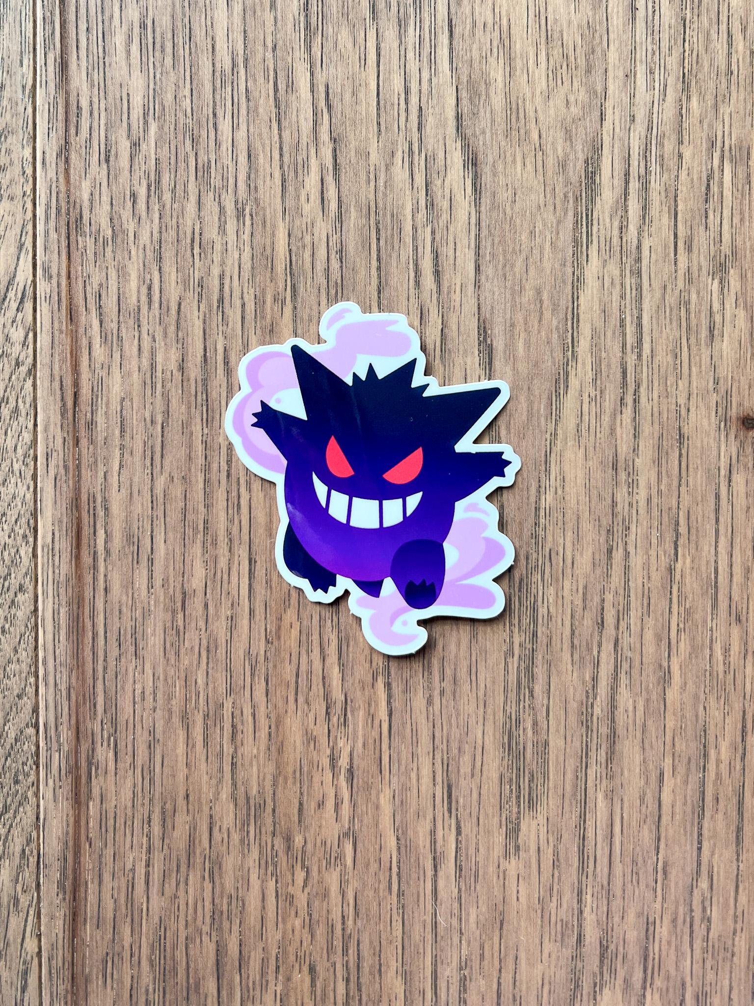 Gengar Sticker | Ghost Anime Decals, Haunter Gastly Poison Ghost Type ...