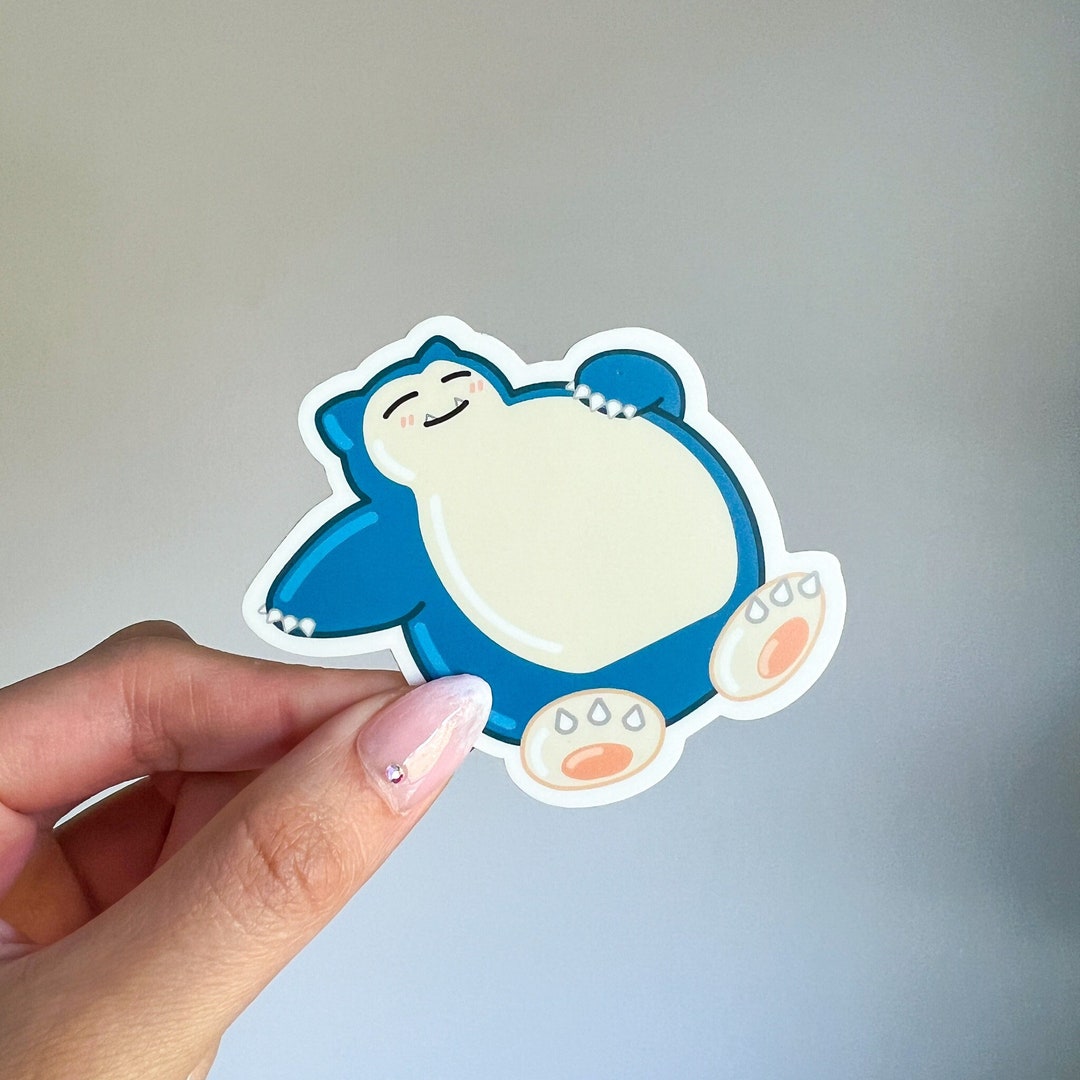 Snorlax Sticker Sleeping Lazy Kawaii Cute Snorlax, Munchlax Video Game ...