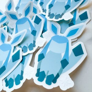 Glaceon Sticker | Eeveelution Decal, Eevee Evolution, Ice Type | Cute ...