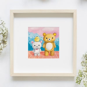 Rilakkuma Art Print | Korilakkuma Kiiroitori | Cute Rilakkuma and Kaoru ...