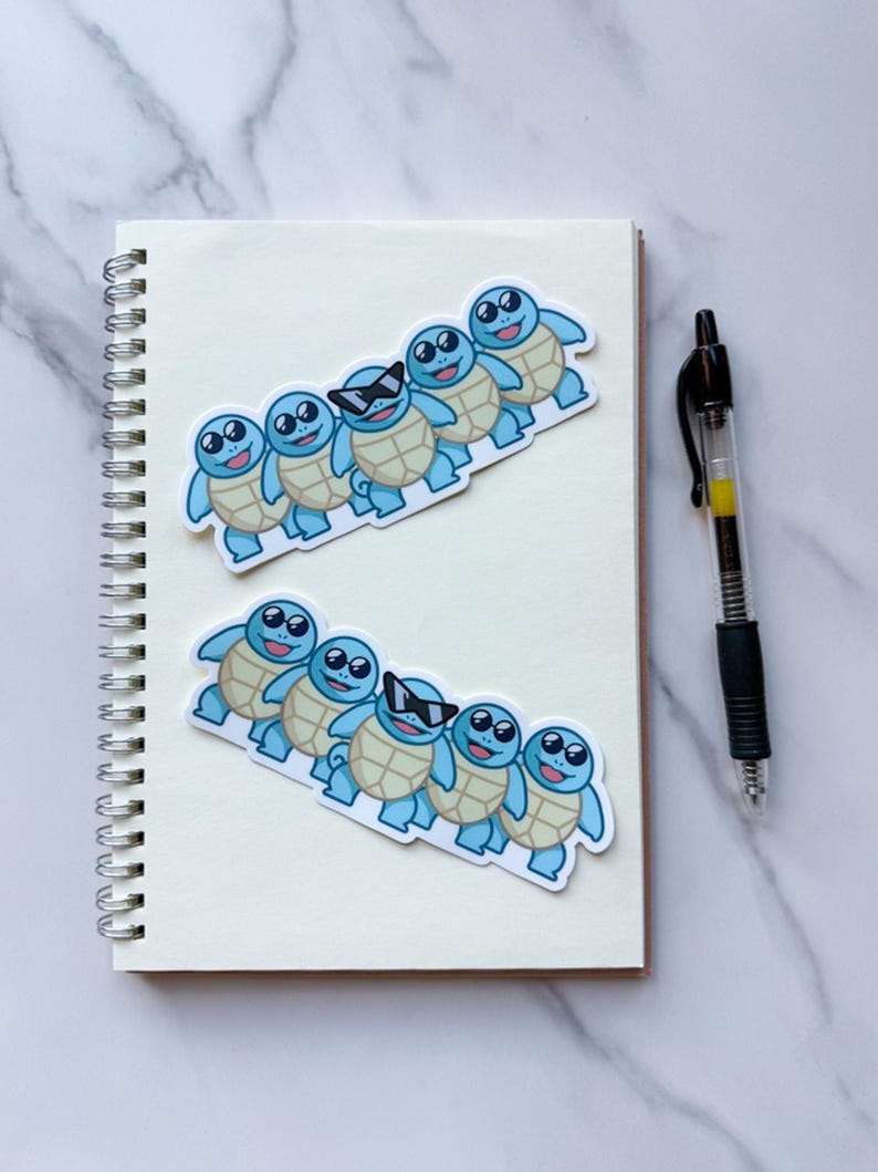Squirtle Squad Sticker | Squirtle Decal, Water Type, Wartortle ...