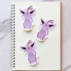 Espeon Sticker Eevee Evolution Pokemon, Eeveelutions Psychic Type Cute ...