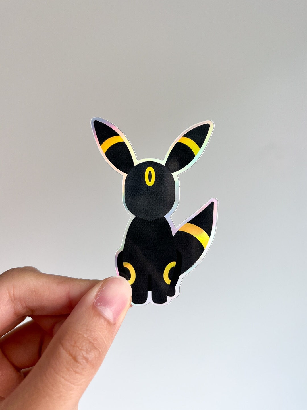 Umbreon Sticker Eevee Evolution Holographic Decal, Eeveelutions, Dark ...