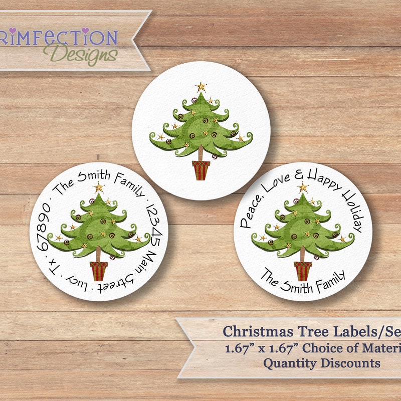 Christmas Tree Label - Etsy