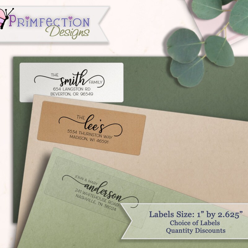 Fancy Address Label - Etsy